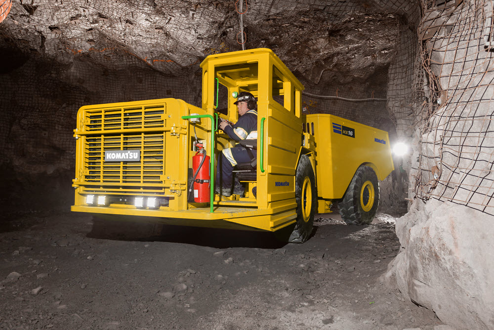 Komatsu HX16 Underground Haulage Trucks Specs | SMS Equipment